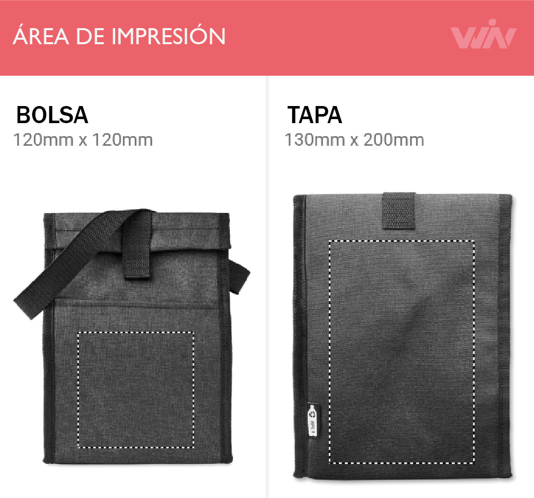 Lonchera ecológica personalizada Bobe de 3L en RPET